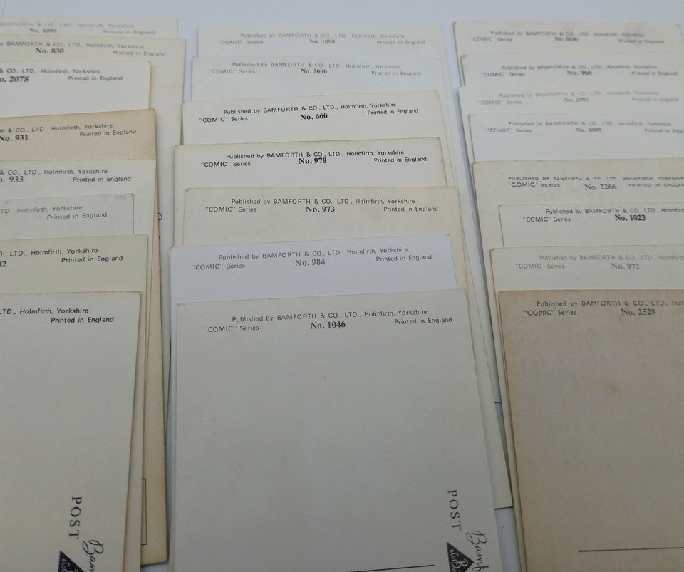 Vintage Private Collection Bamforth Postcards Saucy Humour Comic ...