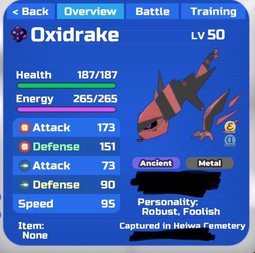 loomian legacy Gleam Ruby Oxidrake | eBay