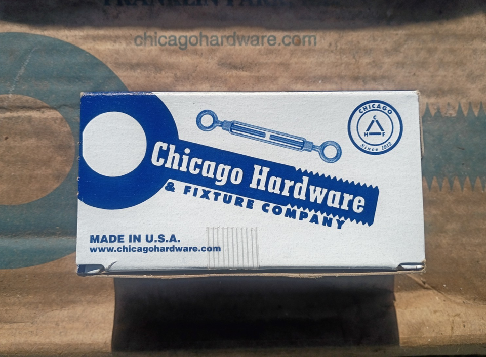 CHICAGO HARDWARE 4P806 ROUTING EYE BOLT STEEL *NEW LOT OF 5 BOXES* = 50 ...