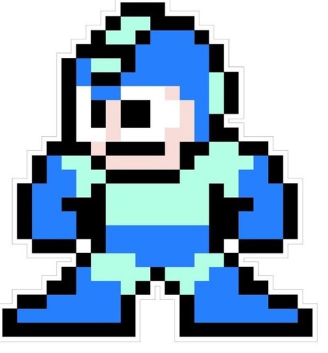 Nintendo NES 8-bit Mega Man Vinyl Decal Sticker Emblem | eBay