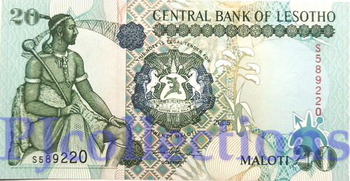LESOTHO 20 MALOTI 2005 PICK 16d UNC | eBay