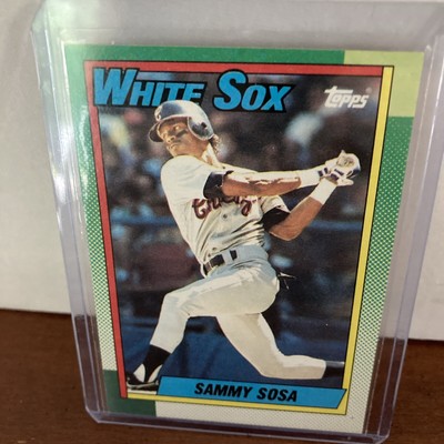 Error Card 1990 Topps Baseball Card #692 Sammy Sosa White Sox- DOB ...