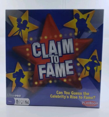 CLAIM TO FAME Ultra Pro Board game Newest Party Edition Playroom Ent ...