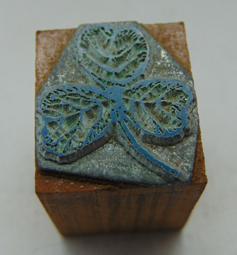 Printing Letterpress Printer Block Clover | eBay