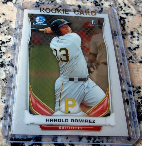 HAROLD RAMIREZ 2014 Bowman Chrome 1st TRUE Rookie Card RC Rays HR Power ...