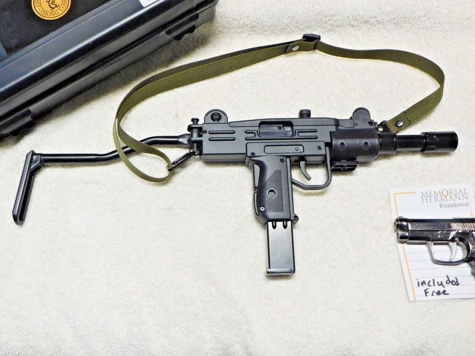 Mini UZI Submachine Gun Pistol Jet Torch Lighter Combo USA Stocked ...