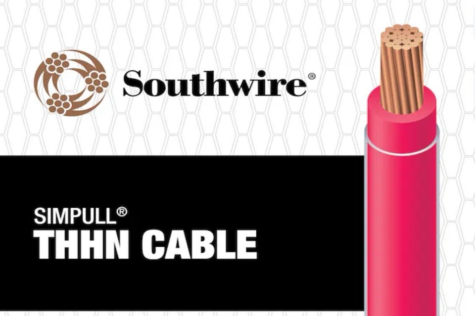 Southwire SIMpull 6-AWG Red Stranded Copper Thhn Wire 100ft | eBay