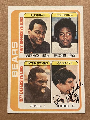 RON RYDALCH Signed 1978 Topps #504 Autograph Auto *SUPER RARE* WALTER ...