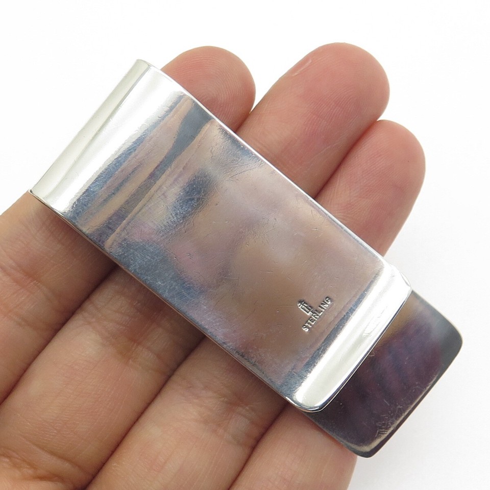 CHARLES THOMAE 925 Sterling Silver Vintage Modernist Money Clip | eBay