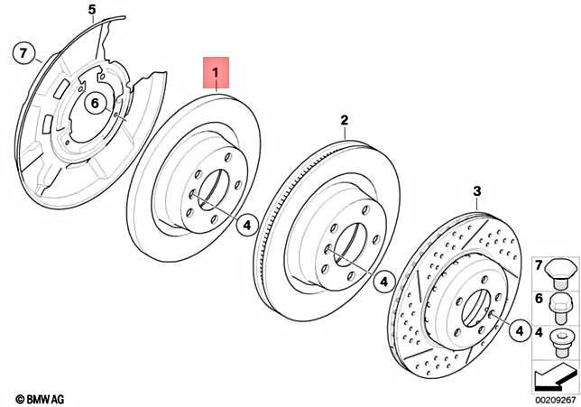 Genuine BMW E81 E87 E90 E92 118i 120i 316d 316i 318d Brake Disc ...