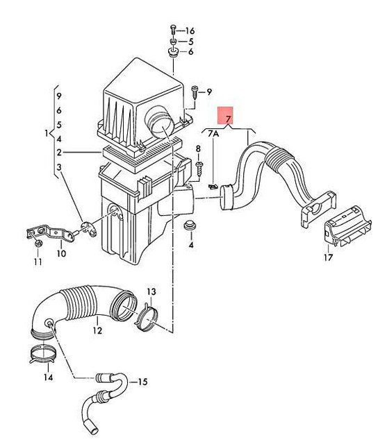 Genuine OEM AUDI VW Intake Manifold Air Supply 6R0129618A for sale ...