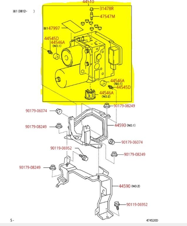 2006-2008 LEXUS RX400h OEM NEW ABS BRAKE ACTUATOR MODULATOR 4405048191 ...