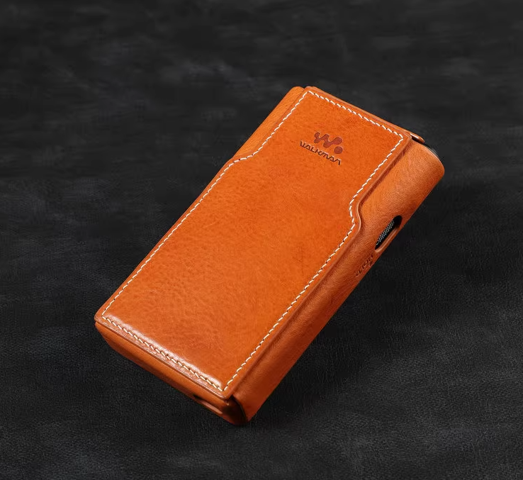Luxury Minerva Box Genuine Leather Case for Sony Walkman NW-WM1AM2 ...