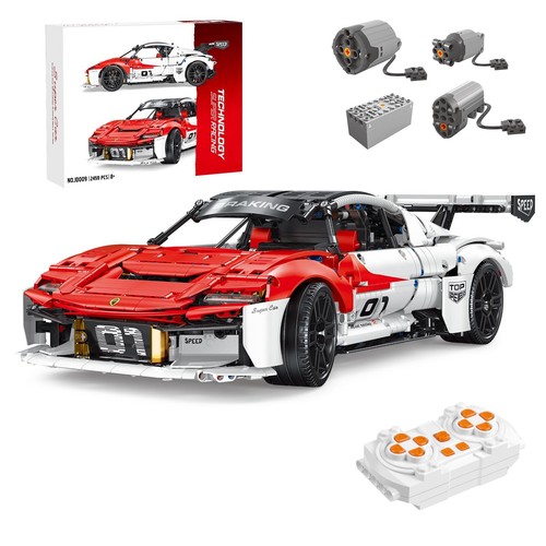Super Model Car Kits. 2459 Pcs 1:10 (Model: Physical) Electric Remote ...