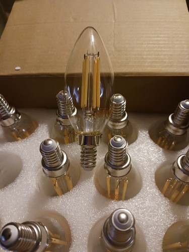 12 Pack Dimmable B11 LED Candle Bulbs 4W 3000K ~ NEW in Open Box | eBay