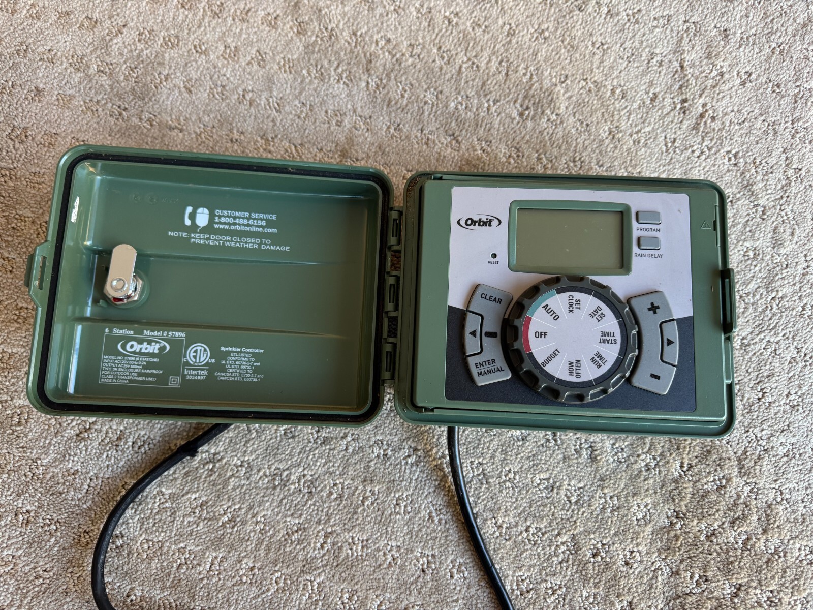 Orbit 57896 6-Station Outdoor Sprinkler Controller 4687857896| eBay