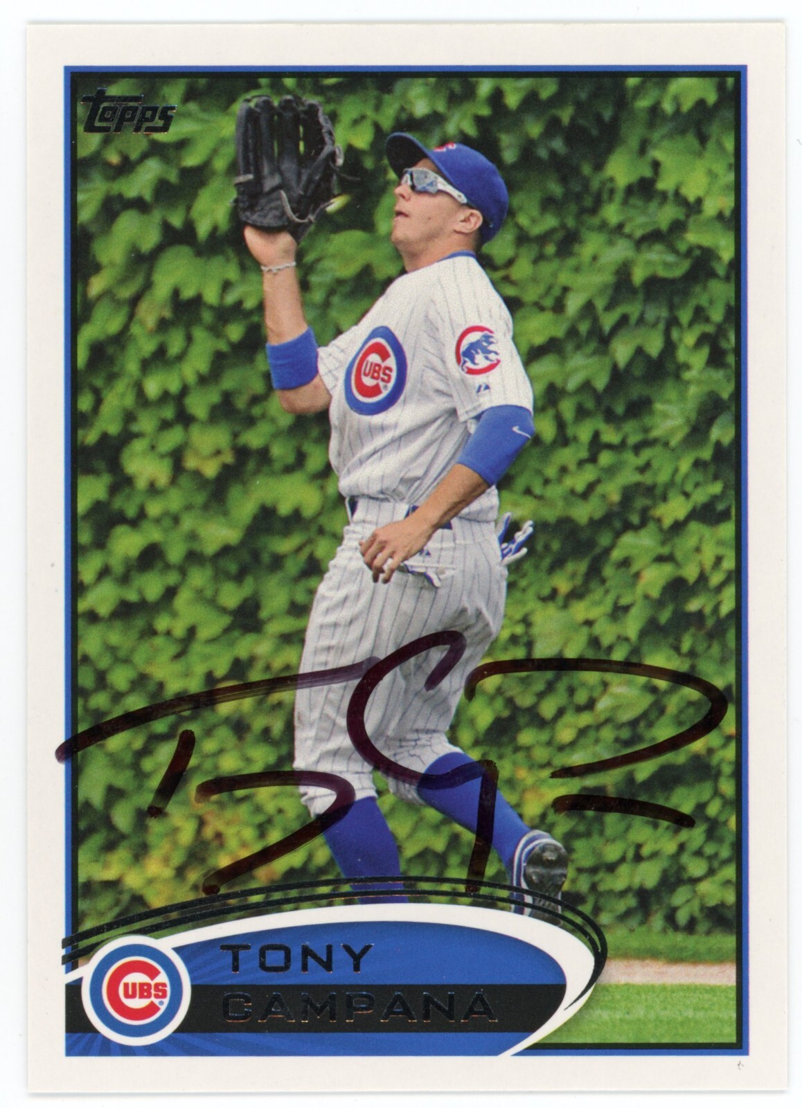 SIGNED BASEBALL CARD AUTO TOPPS 2012 CHICAGO CUBS TONY CAMPANA #580 | eBay