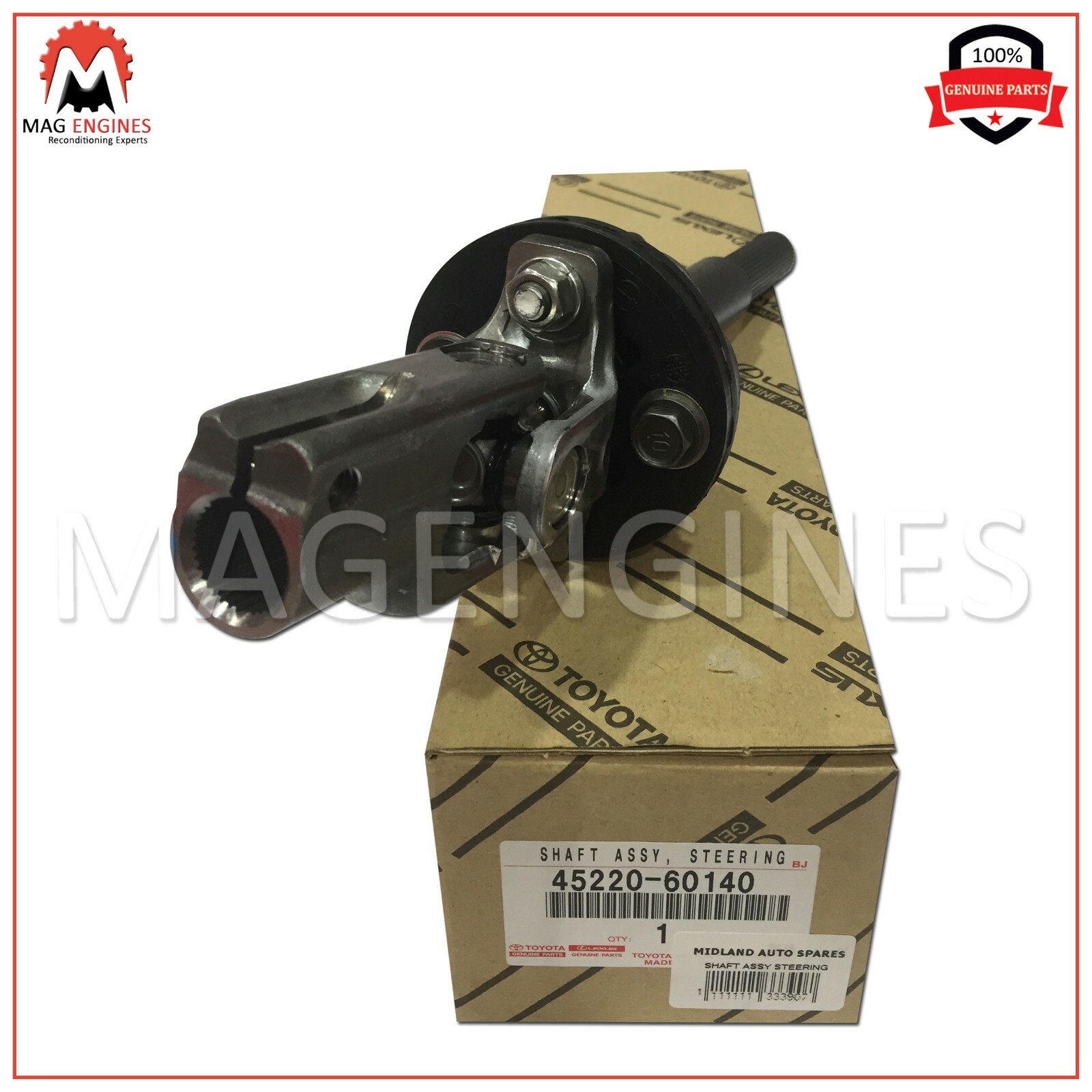 45220-60140 GENUINE OEM SHAFT ASSY, STEERING INTERMEDIATE 4522060140 | eBay