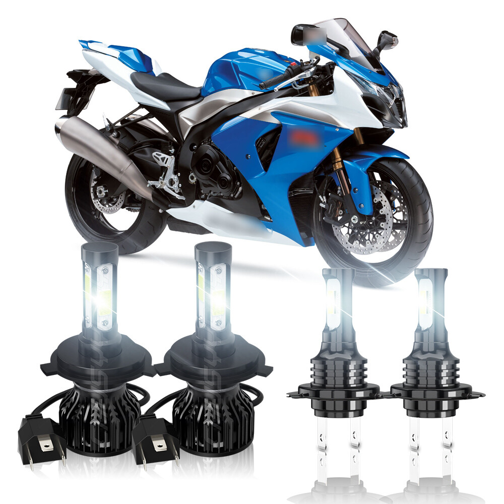 High Power Xeon LED Headlight H4 H7 Bulbs for Suzuki GSXR 600 750 2004 ...