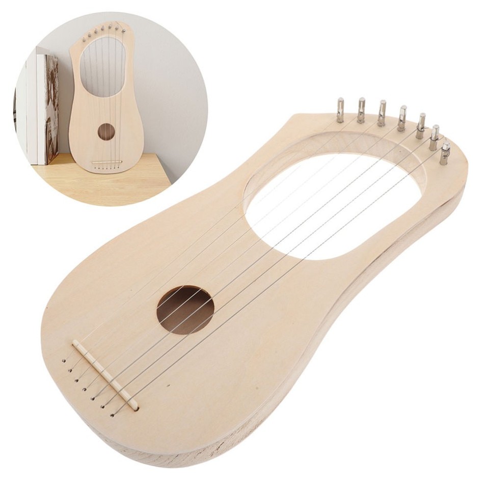 Double Bass Lyre Harp Unpainted Traditional Child Lye for Beginners | eBay