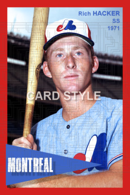 Rich Hacker - 1971 Montreal Expos - choose a size - full color print | eBay