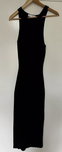 Supre Sleeveless Asymmetrical Neck Line Long Ribbed Knit Dress Size M ...