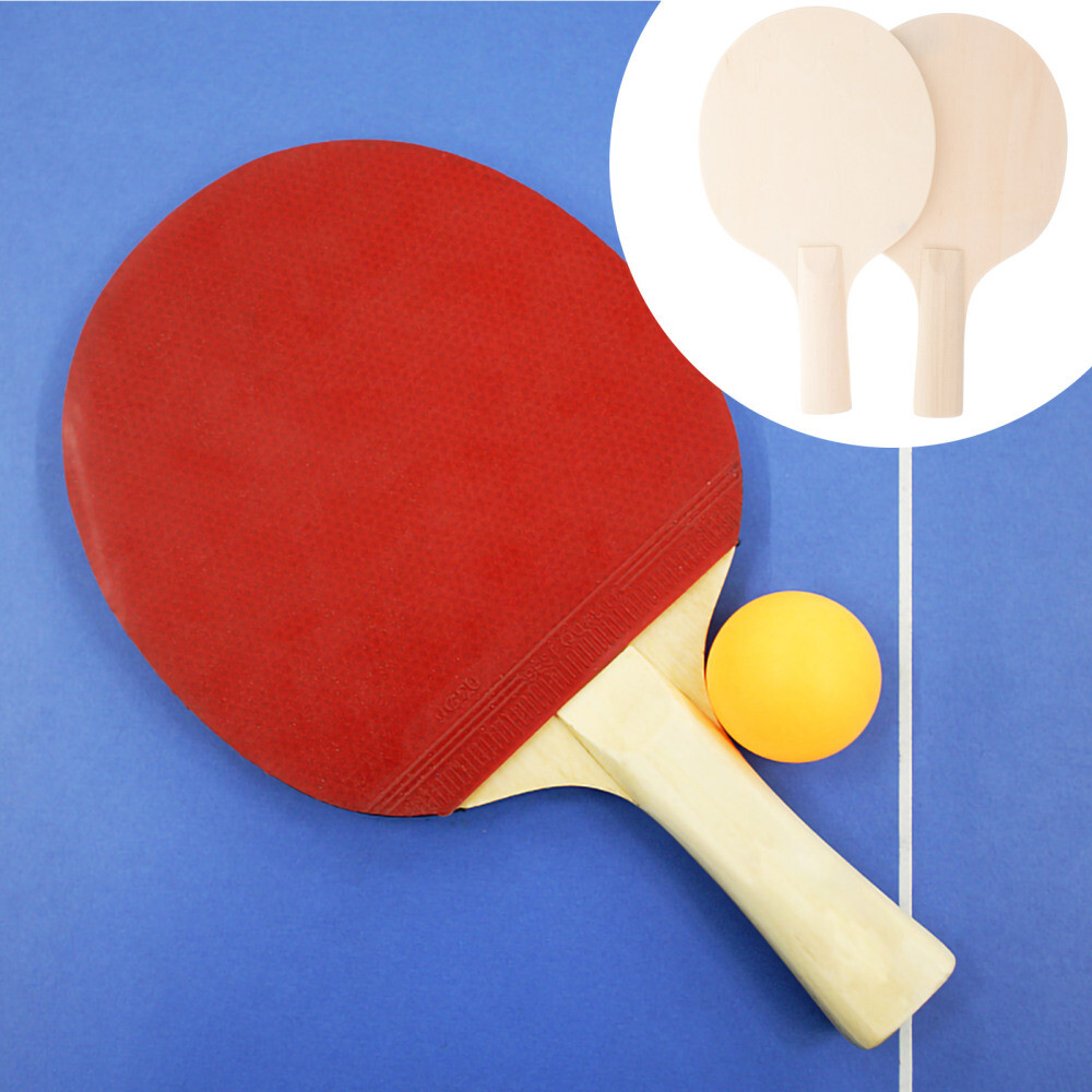 2 Pcs Wooden DIY Table Tennis Racket Child Education Toy Puzzle | eBay