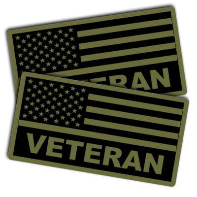 Army Veteran flag stickers America Military USA Tactical decal Combat ...