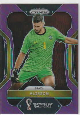 PANINI PRIZM FIFA WORLD CUP QATAR ALISSON BECKER BRAZIL 006/199 CARD ...