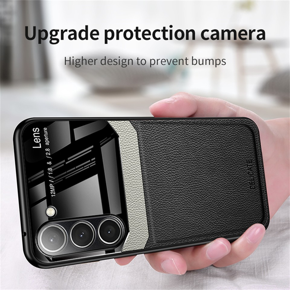 Leather Case For Samsung Galaxy S24FE S25 Ultra S25+ Slim Fit ...