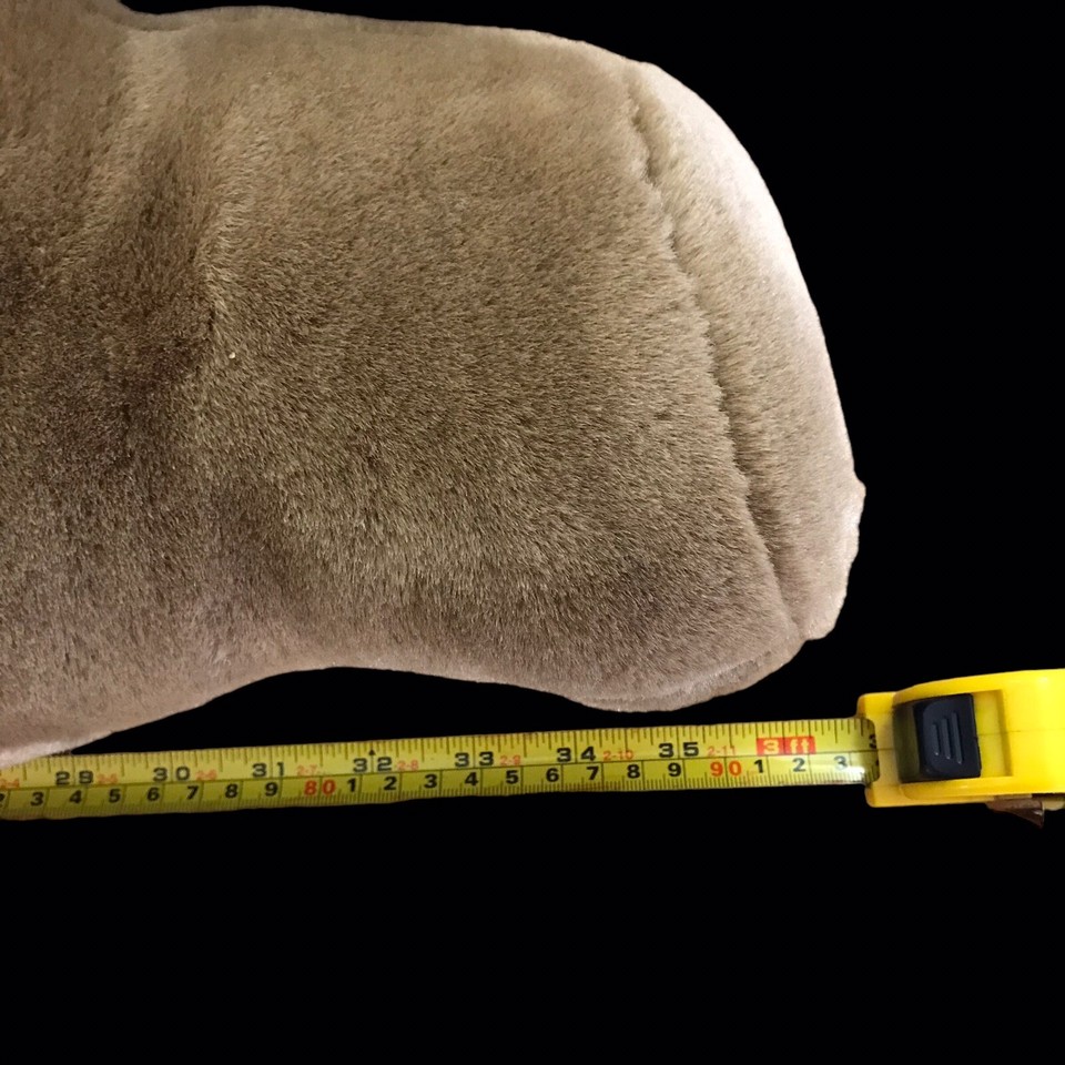 Pottery Barn Hippo Plush JUMBO Brown Hippopotamus REALISTIC House Hippo ...