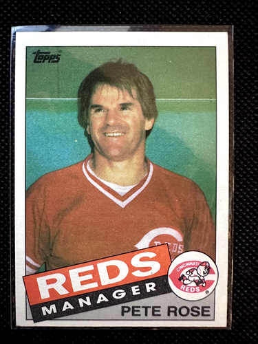 1985 Topps Pete Rose #537 - Reds Manager Card | eBay