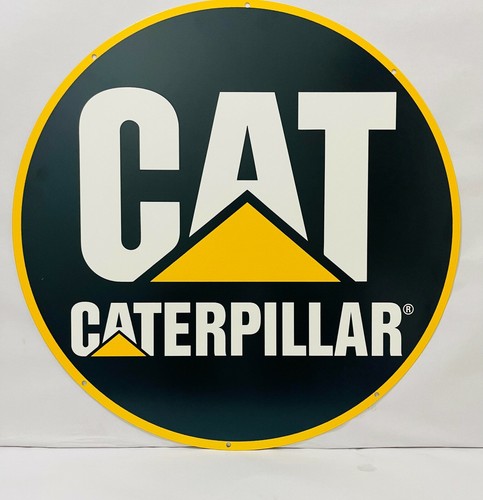 NEW Caterpillar Large Round tin metal sign | eBay Australia