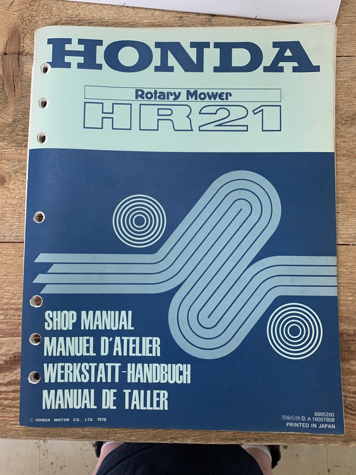 Genuine Honda Shop Service Repair Manual HR21 Lawn Mower 6695200 | eBay