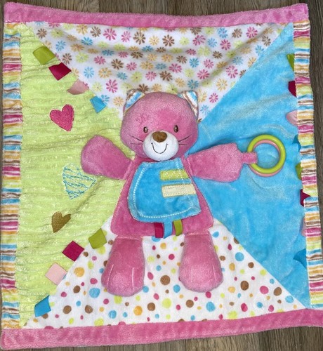 Douglas Baby Tag Activity Blanket velour Rattle Crinkle Mirror Tags And ...