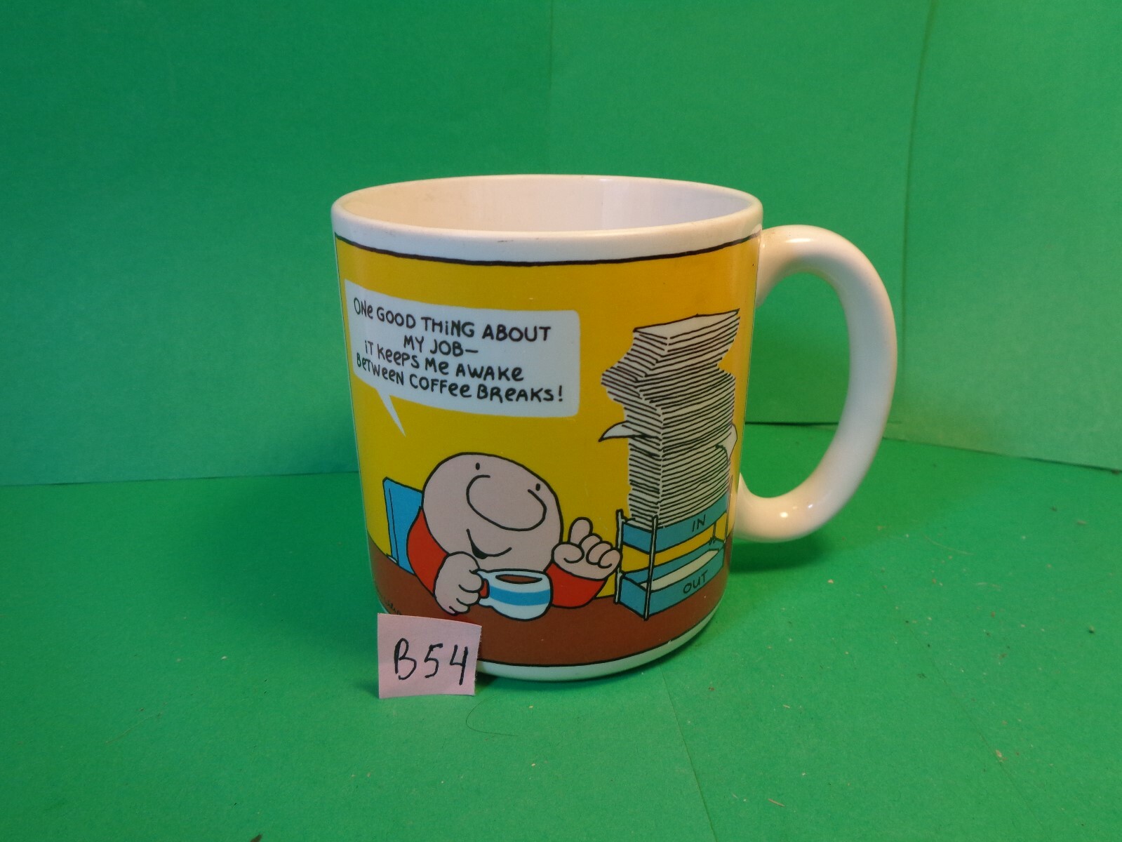 Ziggy/One Good thing About My Job... Mug, 1985 American Greetings Corp ...