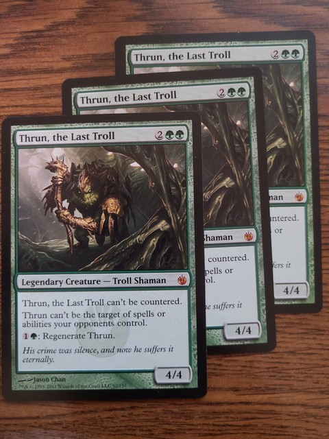 MTG Thrun, the Last Troll Mirrodin Besieged 92/155 Regular Mythic for ...