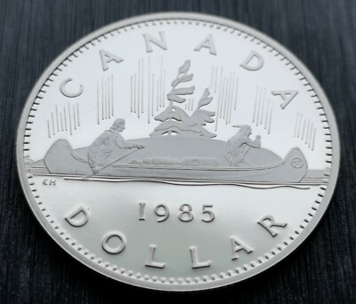 CANADA NICKEL DOLLAR 1985 VOYAGEUR *** PROOF ULTRA HEAVY CAMEO *** | eBay