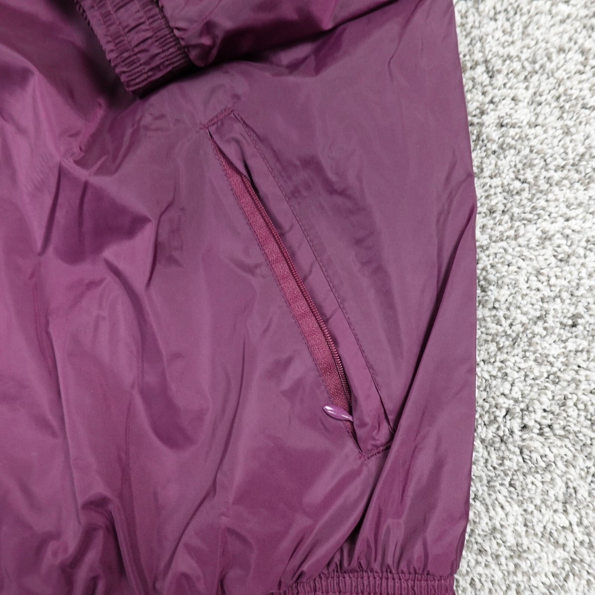 VTG Adidas Jacket Mens L Purple Nylon Zip Track Sports VTG Adidas Jacket Mens L Purple Nylon Zip Track Sports