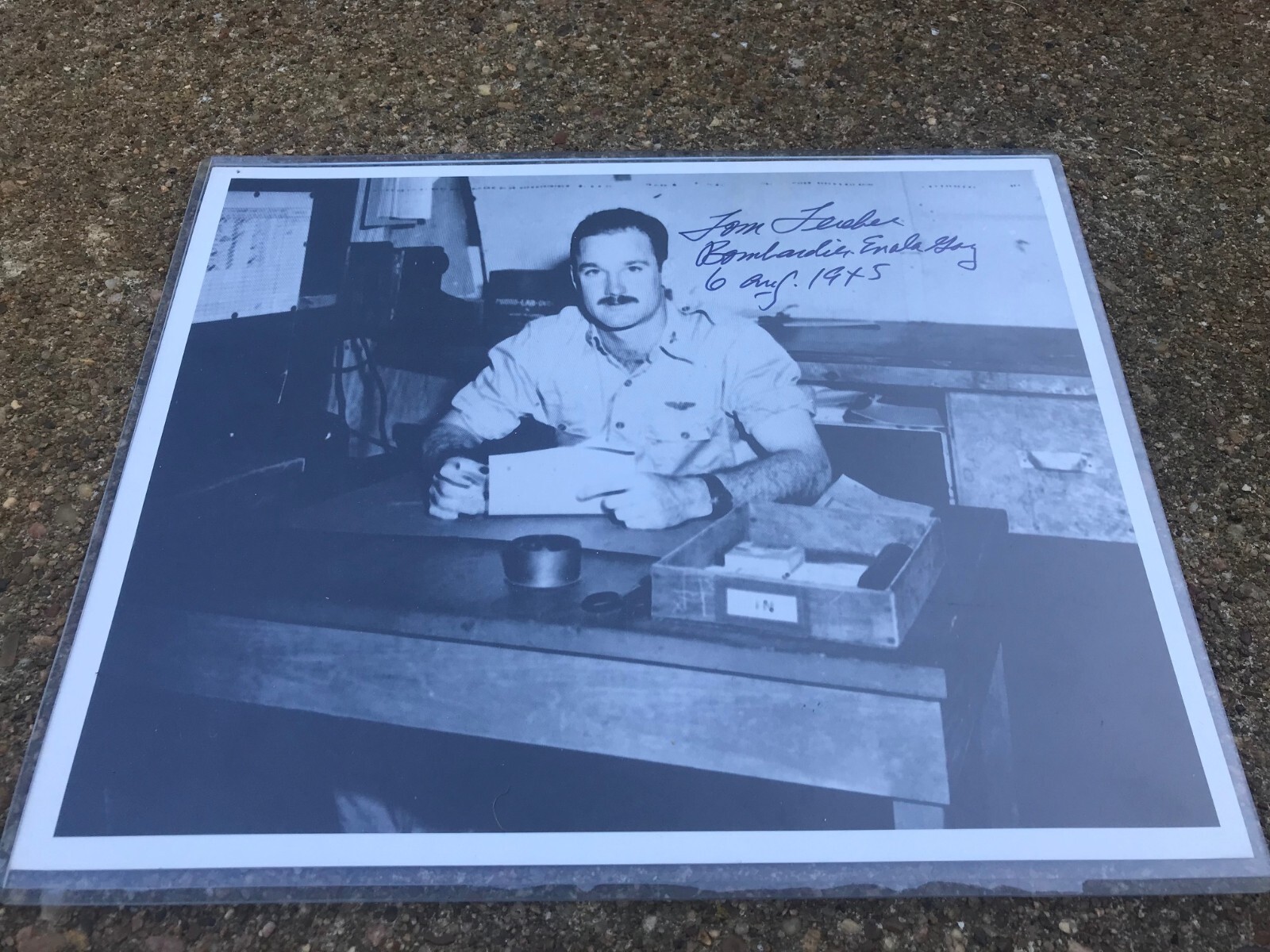 Enola Gay Thomas Wilson Ferebee signed picture Bombardier Atomic Bomb ...