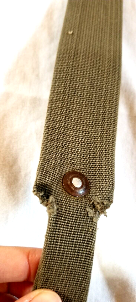 VTG East German WWII Old Style Field Military Y Suspenders Green Grey ...