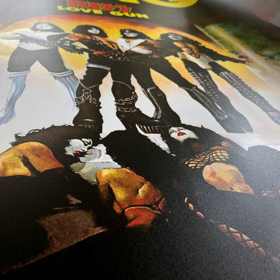 KISS Band Love Gun Vinyl Album Poster Magazine Advert 1977 Destroyer ...