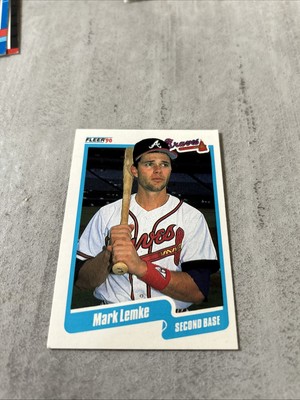 1990 Fleer - #587 Mark Lemke MINT Card With 2 Errors MINT CONDITION ...