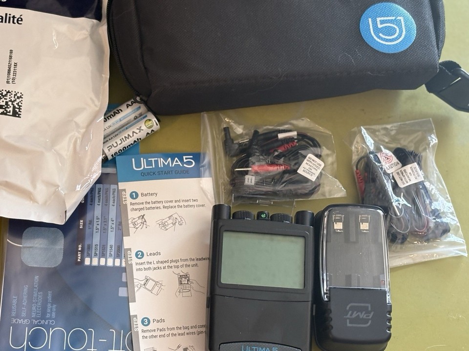 Ultima 5 Digital TENS Unit By Pain Management Technologies PMT w/ Pads ...