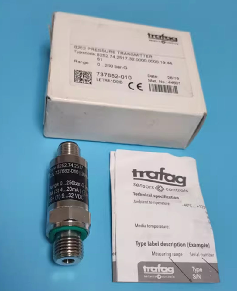 1pcs NEW Trafag pressure sensor transmitter 8252.74.2517 0-250bar 4 ...