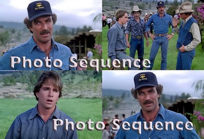 MAGNUM Tom Selleck Michael Sharrett Henry Darrow PHOTO Sequence #06 | eBay