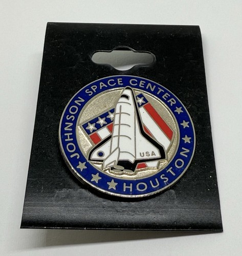 Johnson Space Center Houston NASA Shuttle American Flag Patriotic Pin ...