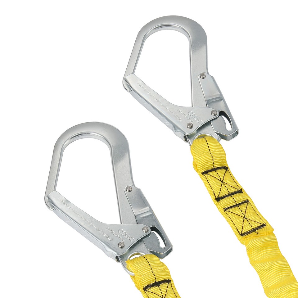 Uimoso 38mm Safety Lanyard 6ft(1.83m) Fall Protection Lanyard 2 Hooks ...