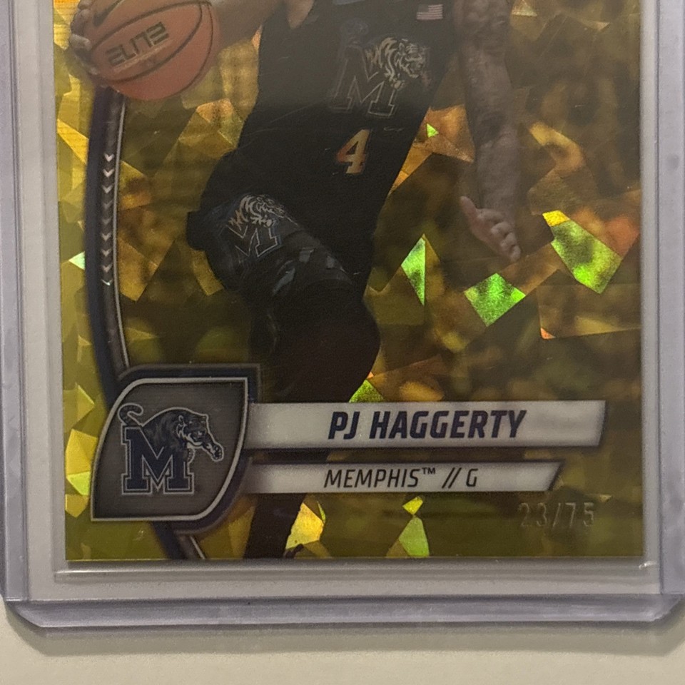 2024-25 Bowman U Chrome Sapphire Edition - PJ Haggerty #59 Yellow ...