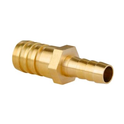 Brass Hose Barb Reducer 1" To 5/8" Barbed Reducer Fitting Reducing ...